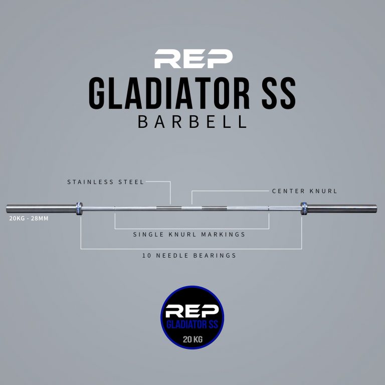 Rep Fitness Stainless Steel Gladiator WL Bar | Garage Gym Lab